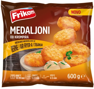 SMRZNUTI MEDALJONI OD KROMPIRA FRIKOM 600G