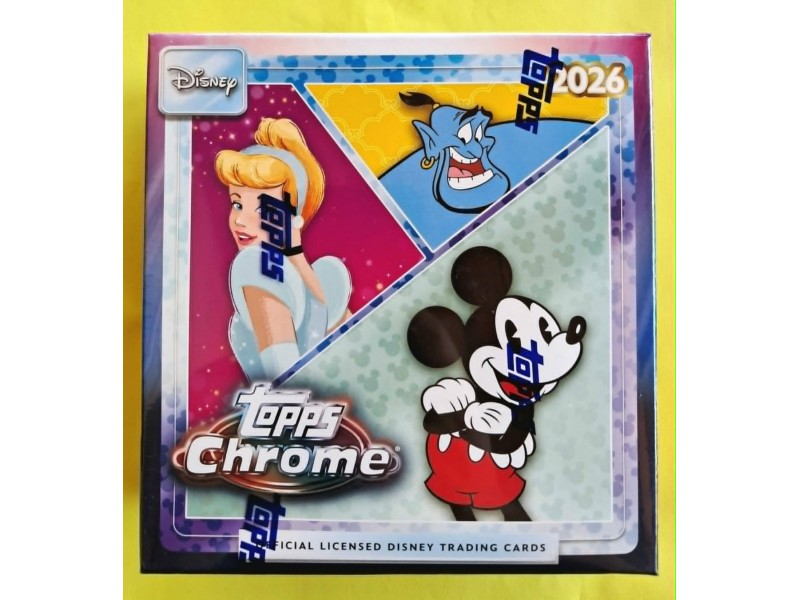 Disney Topps Chrome 2026 Mega box