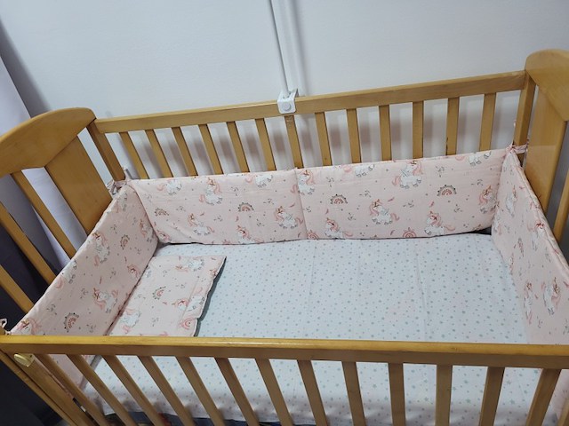 Ogradica i jastucic za glavicu, bez carsafa  - novo