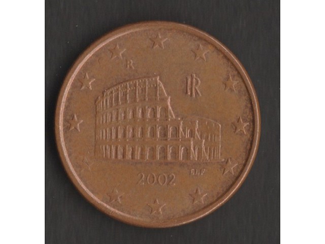 5 Euro Cents - 2002 - Italy, Italija