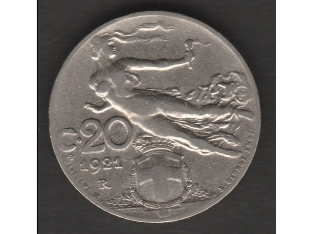 20 Centesimi - 1921 - Italy, Italija