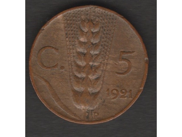5 Centesimi - 1921 - Italy, Italija