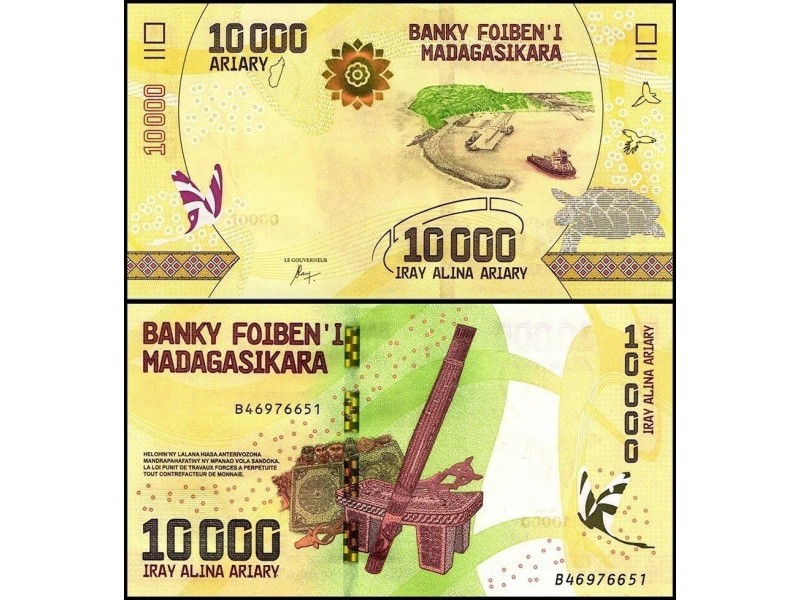 Madagaskar MADAGASCAR 10000 Ariary 2017 UNC, P-103