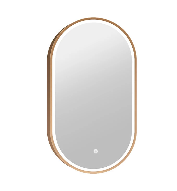 Ogledalo COPEN 500x900 sa alu ramom 40.6mm LED gold