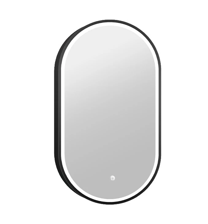 Ogledalo COPEN 500x900 sa alu ramom 40.6mm LED matt black