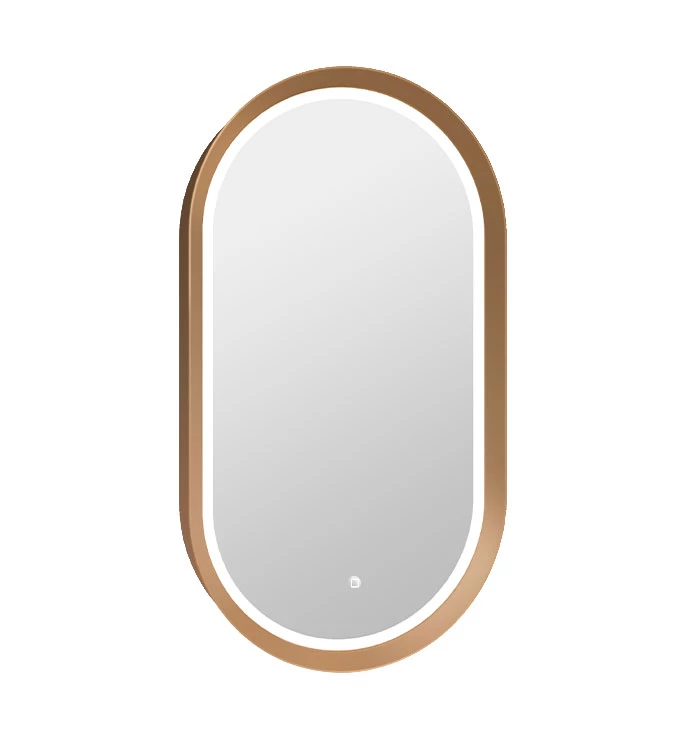 Ogledalo COPEN 500x900 sa alu ramom 56.5mm LED gold