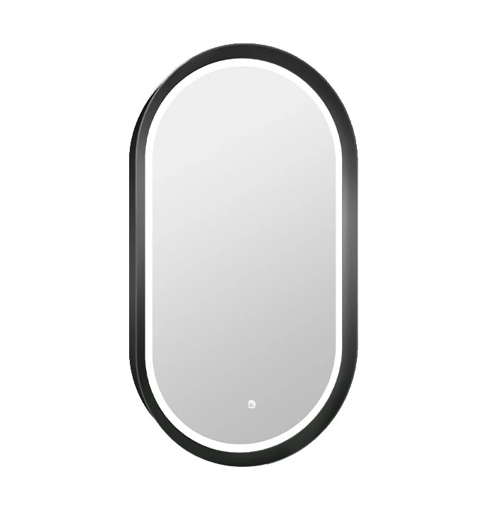Ogledalo COPEN 500x900 sa alu ramom 56.5mm LED matt black