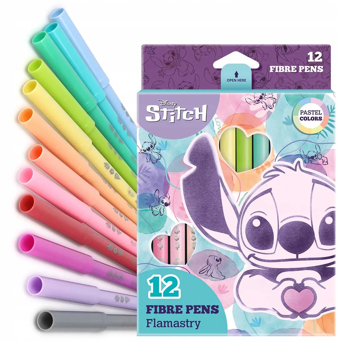 Flomasteri STITCH 12 boja