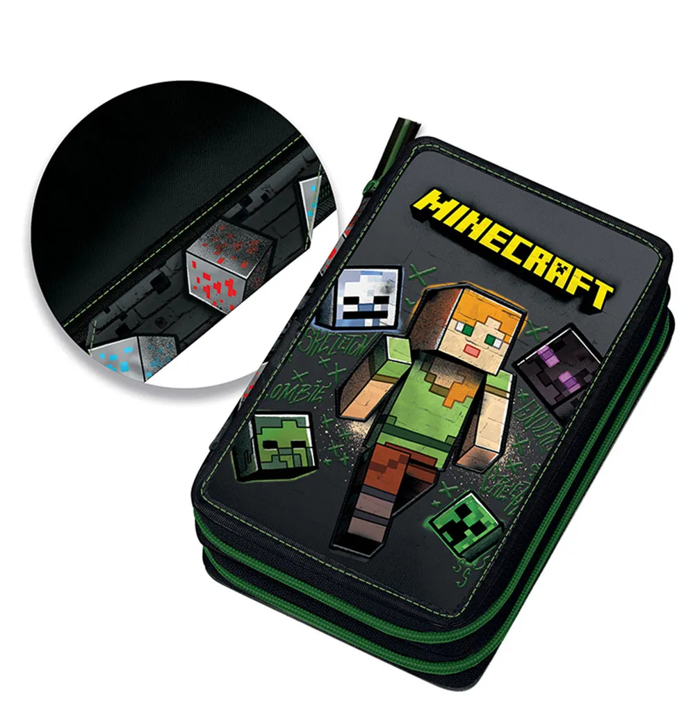 Dvodelna pernica puna MINECRAFT Alex