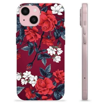 IPHONE 15 TPU MASKA - VINTIDŽ CVEĆE