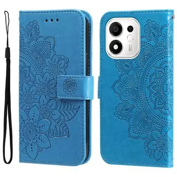 HONOR 600 SMART MANDALA WALLET CASE WITH WRIST STRAP - BLUE