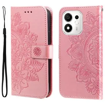 HONOR 600 SMART MANDALA WALLET CASE WITH WRIST STRAP - PINK