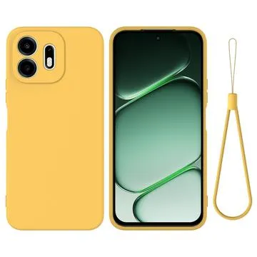 ONEPLUS N6 LIQUID SILICONE CASE WITH HAND STRAP - YELLOW