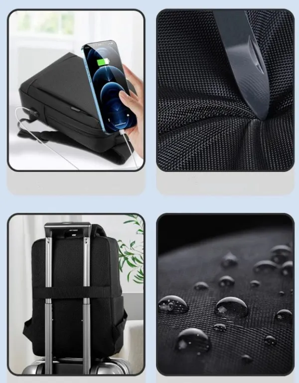 NCC-15-KLB021 Gembird Ranac za laptop 15,6inc 45x28x15cm USB konektor, 600g