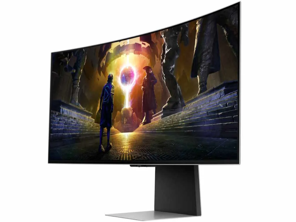 Monitor SAMSUNG LS34DG850SUXDU 34"/OLED,21:9,zakrivljen/3440x1440/175Hz/0,03ms GtG/HDMI,DP,USB/crna