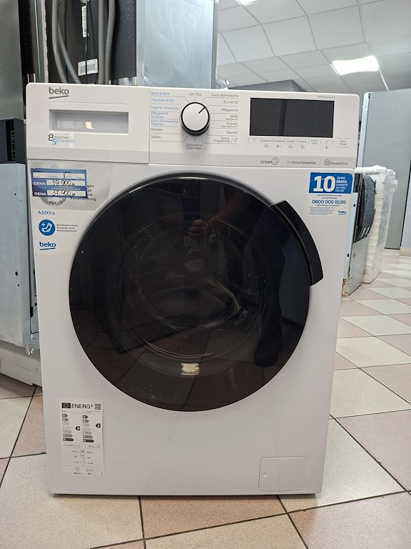 MASINA ZA PRANJE I SUŠENJE VEŠA BEKO WDW85141STEAM1 . 8+5 KG.
