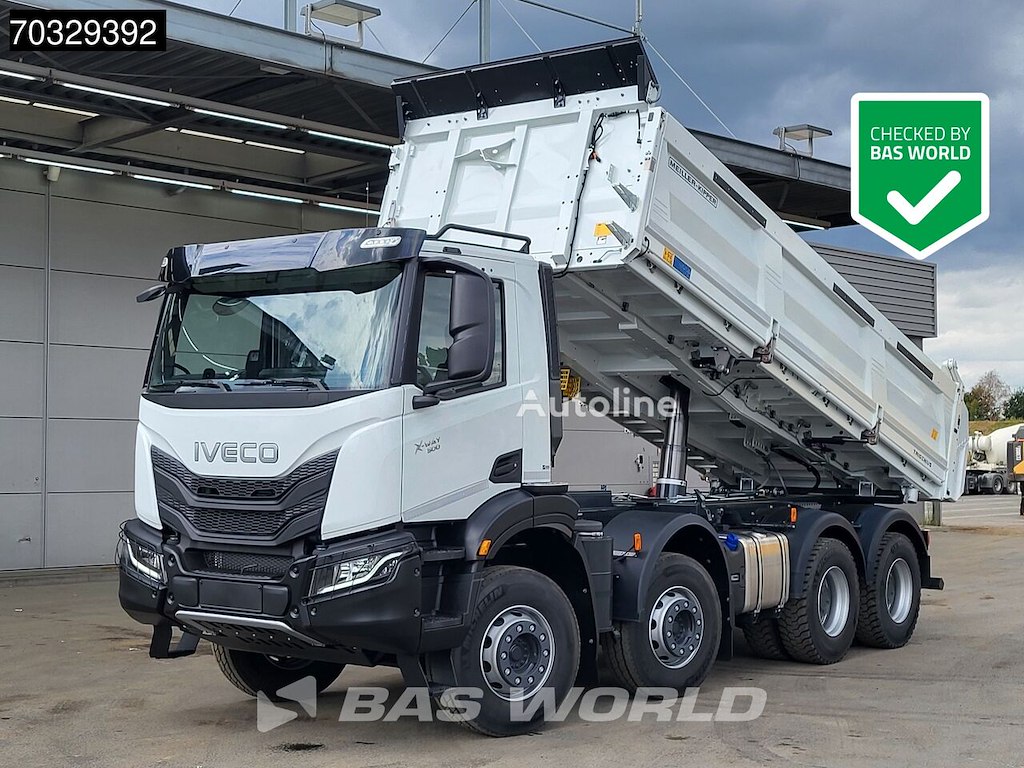 Novi IVECO X-Way 500 8X4 NEW! 14m3 Meiler Trigenius 3-way tipper Steel susp kiper