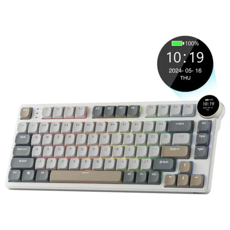 ROYAL KLUDGE N80 Brown Switch Pearly Dawn US Tastatura