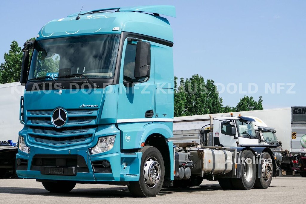Mercedes-Benz Actros 2543 BDF Container Truck / Lift & Steering Axle / Euro 6 vozilo za prevoz kontejnera