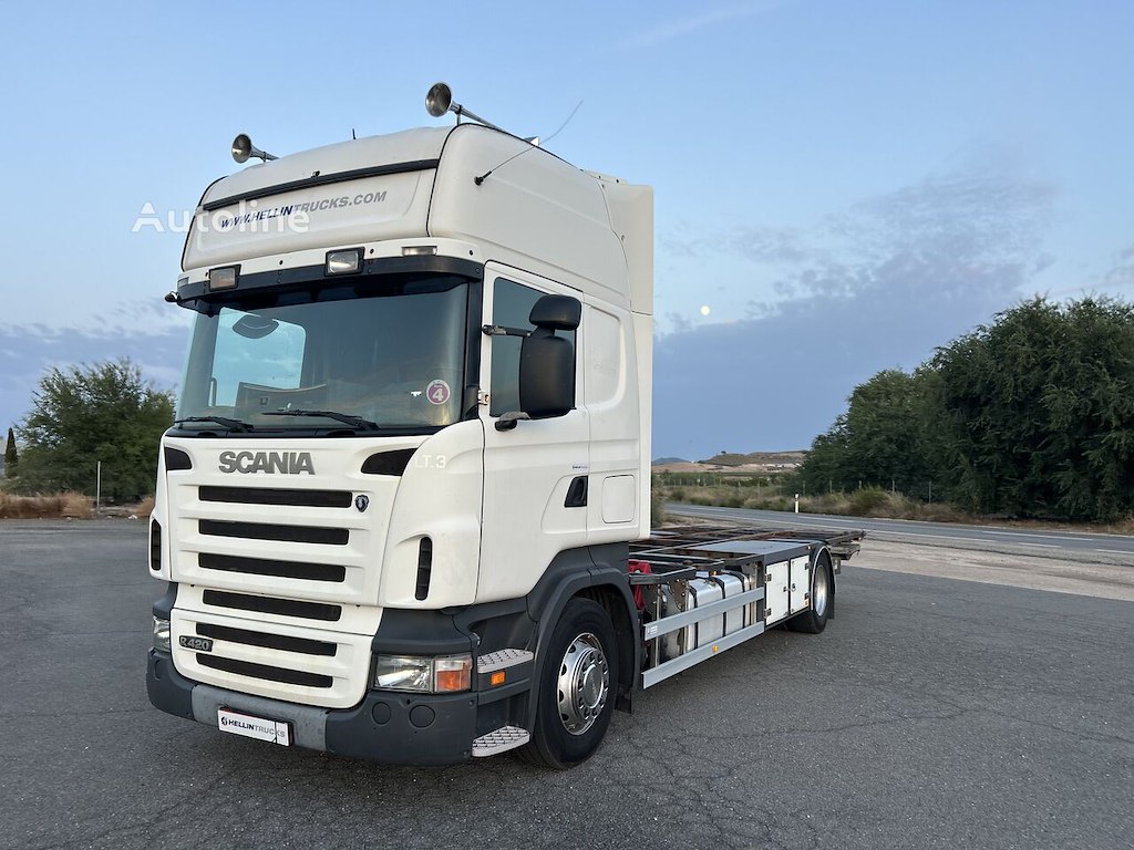 Scania R420 vozilo za prevoz kontejnera