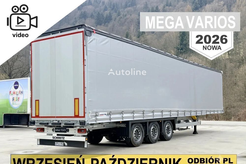 Nova Schmitz Cargobull VARIOS poluprikolica sa kliznom ceradom