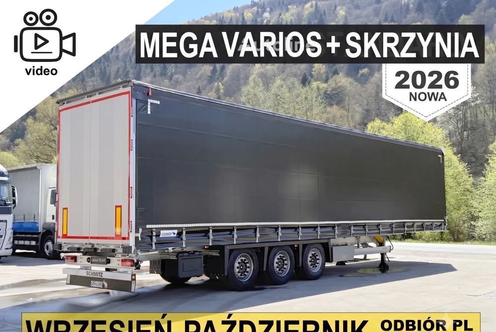 Nova Schmitz Cargobull VARIOS poluprikolica sa kliznom ceradom