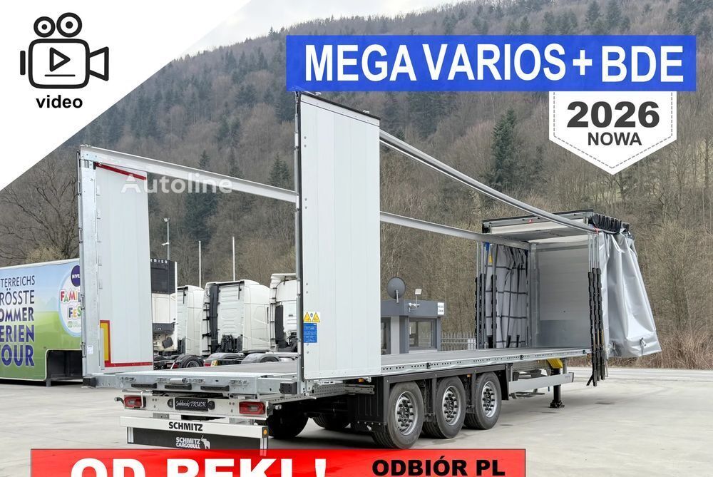 Nova Schmitz Cargobull VARIOS poluprikolica sa kliznom ceradom