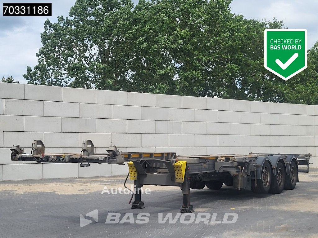 Renders F08 3 axles Multi 45ft APK 10/26 Lift Axle poluprikolica za prevoz kontejnera