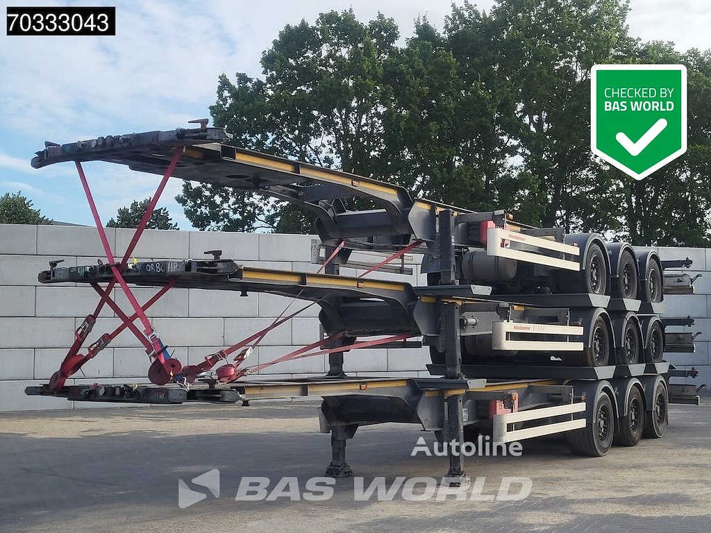 Kässbohrer CS Lift Axle 40ft poluprikolica za prevoz kontejnera