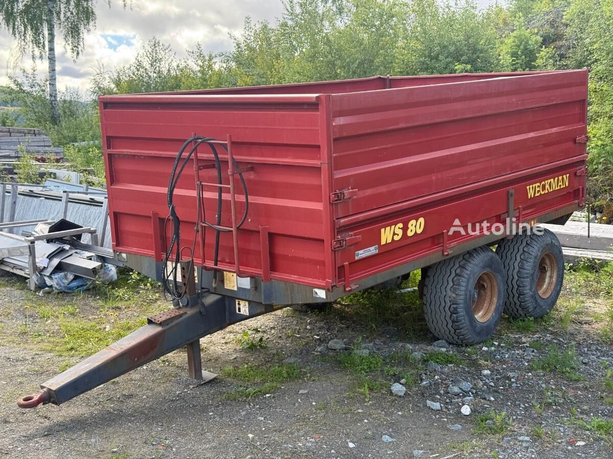 Prodaje se Weckman WS 80 Landbrukshenger prikolicu kiper na aukciji