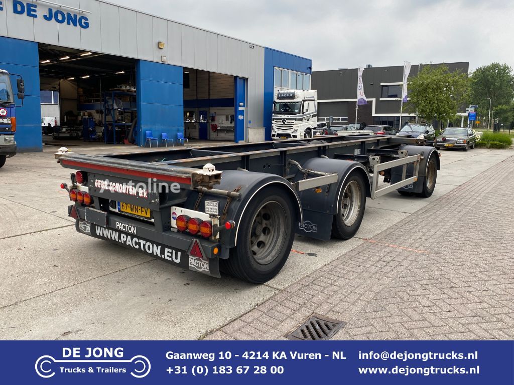 Pacton AXC.330 AXC330 / 20 FT Container Chassis Aanhanger / BPW + Drum prikolica za kontejnere