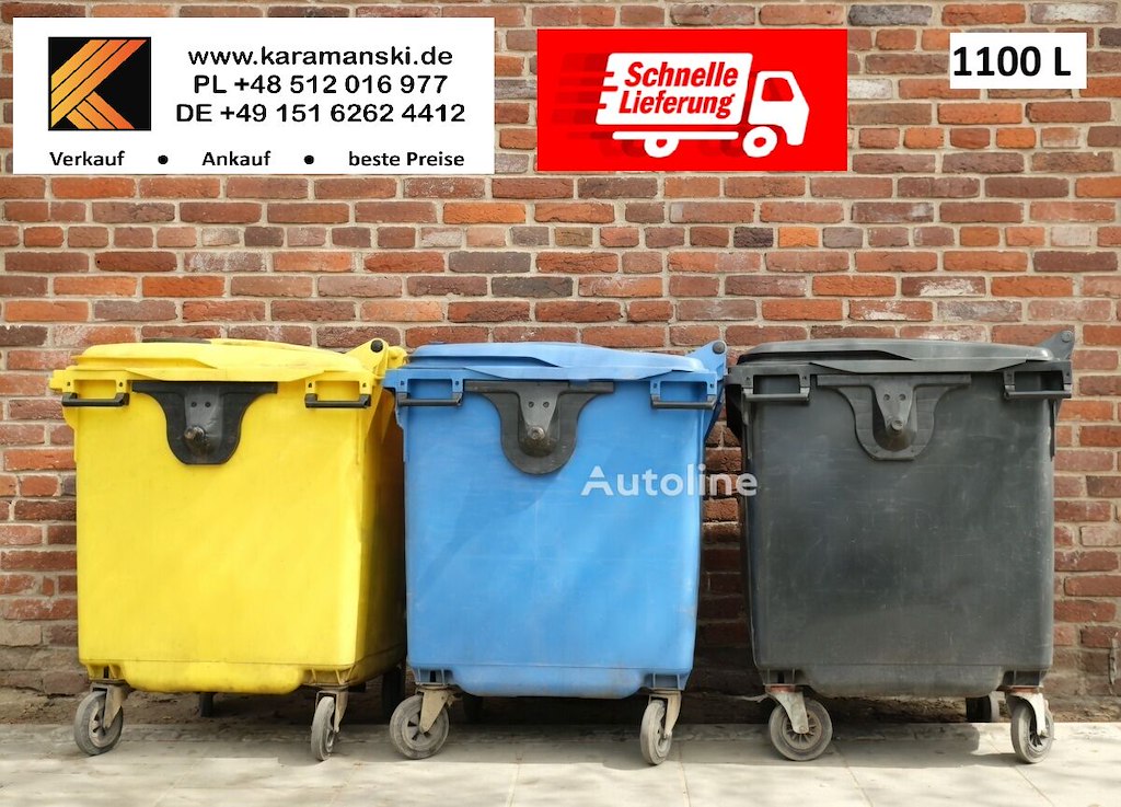 120 L, 240 L, 770 L,1100 L kontejner za smeće