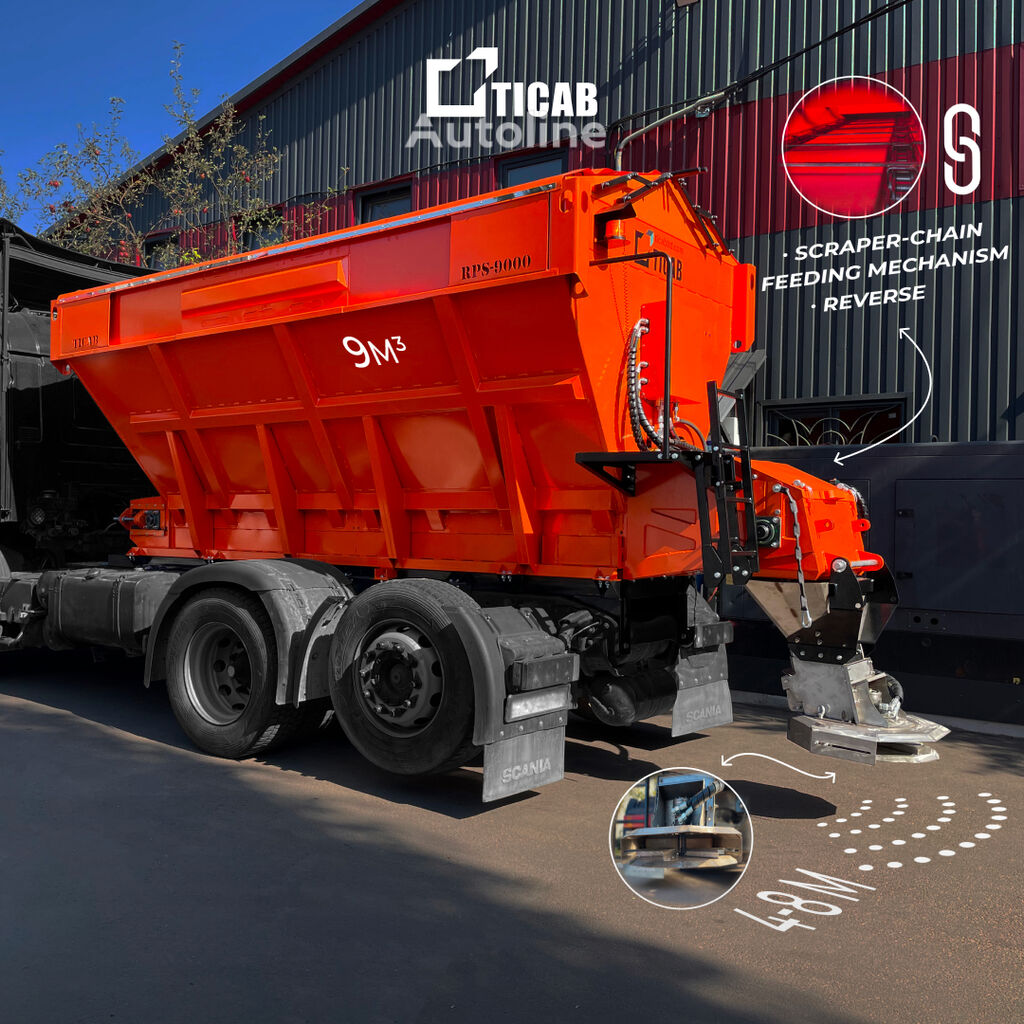 Nova TICAB Sand&Salt Spreader,Sand spreading machine 9m³ ,Manufacturer karoserija posipača peska