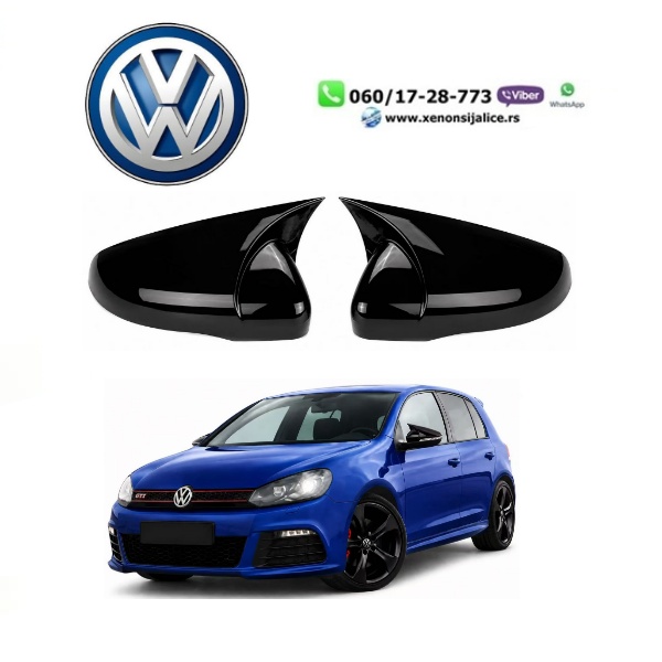 VW GOLF 6 POKLOPCI RETROVIZORA GTI/R