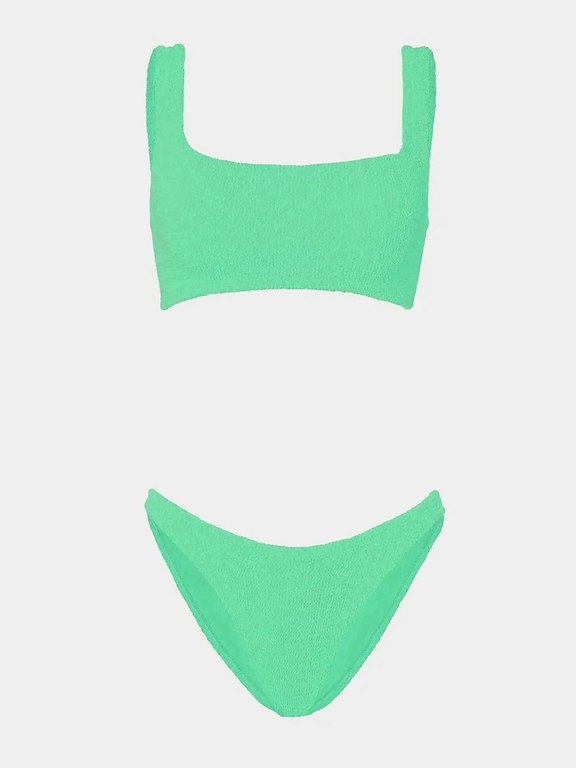 HUNZA XANDRA BIKINI METAL/LIME