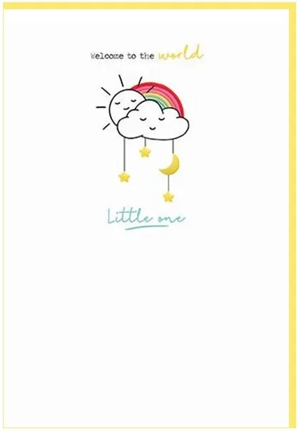 Čestitka za rođenje deteta WELCOME LITTLE ON