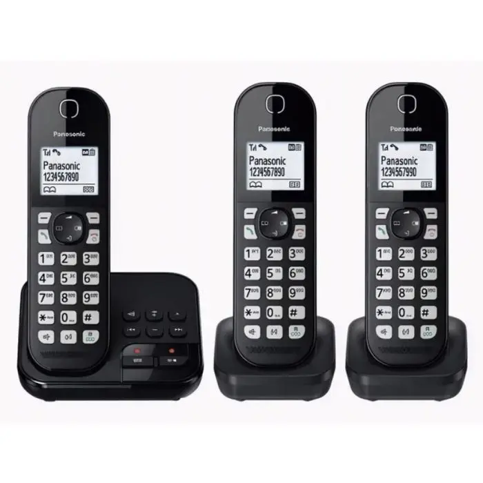 Panasonic BEŽIČNI DECT FIKSNI TELEFON SA 3 SLUŠALICE I SEKRETARICOM KX-TGC463GB