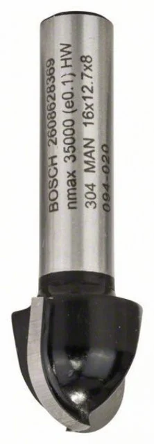 Bosch glodalo za poluokrugle kanale 8 mm, R1 8 mm, D 16 mm, L 12,4 mm, G 45 mm ( 2608628369 )