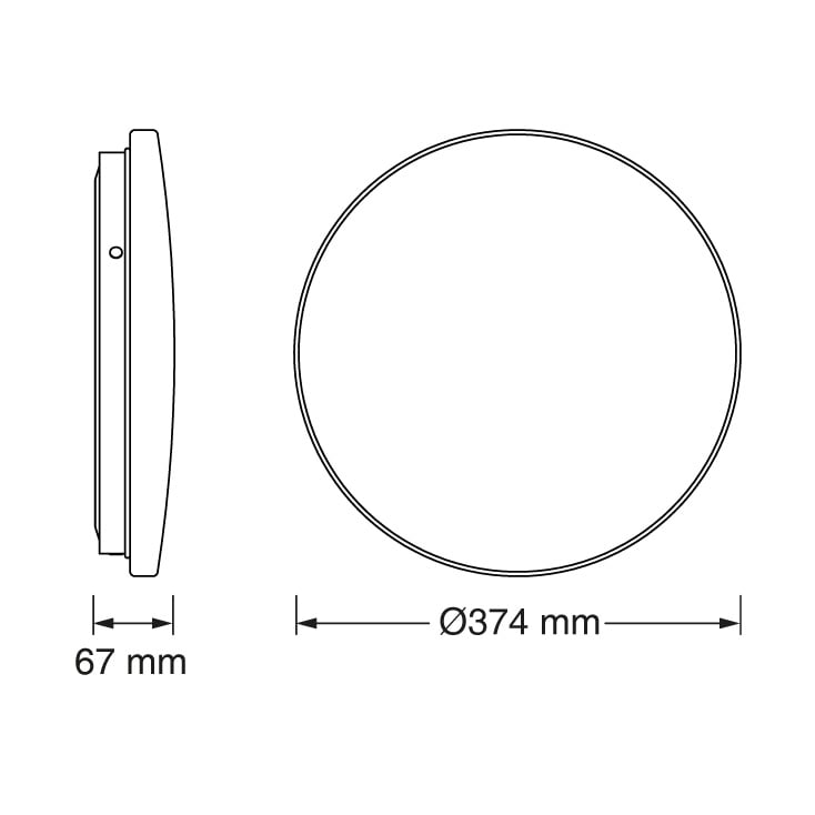 OSRAM LED plafonjera 37.4cm 24W 4000K IP20 bela