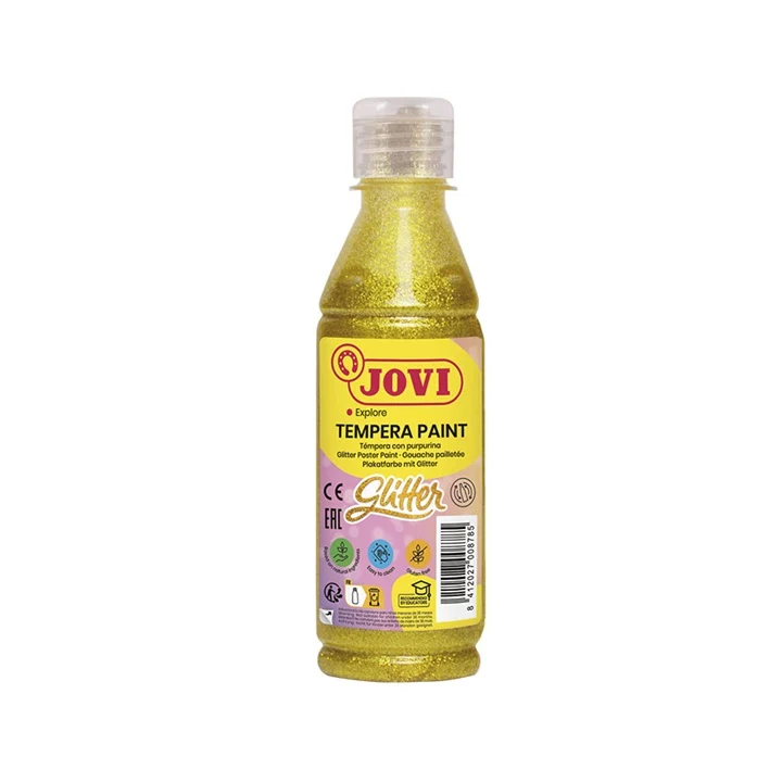 Tečna svetlucava tempera boja JOVI 250 ml – Žuta