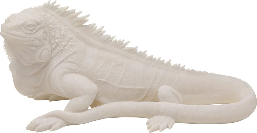 Figura ukrasna Iguana White 82cm