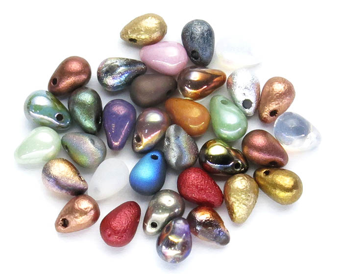 MIX SD TEAR DROP 4X6MM – COLOR MIX (50KOM)