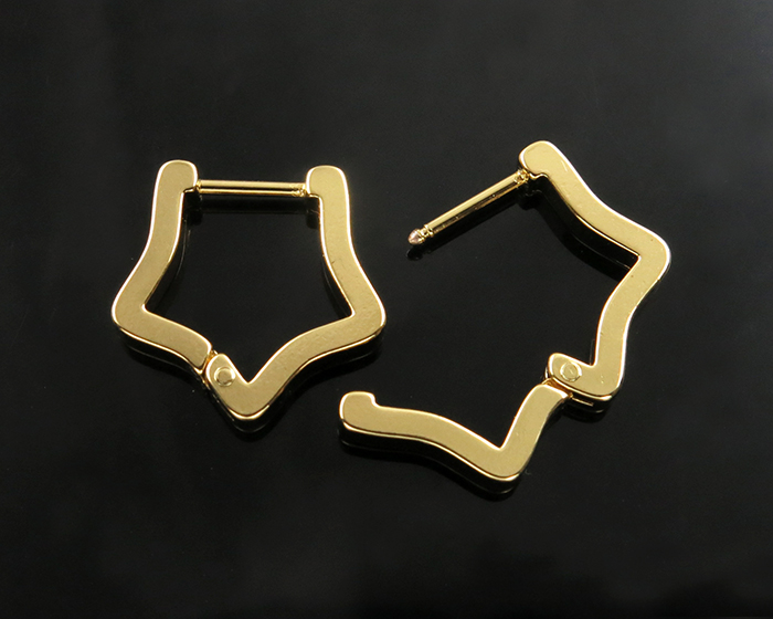 KOU ALKE ZA UŠI ZVEZDA GOLD COLOR – STAINLESS STEEL (1PAR)