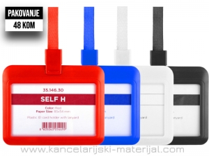 SELF nosač ID kartice sa trakicom - horizontalni 1/48