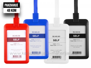 SELF nosač ID kartice sa trakicom - vertikalni 1/48