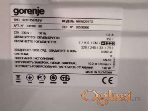 gorenje frizider police i fijoke TX