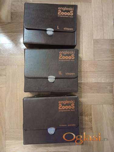 Engleski 2000S Programirani Kurs (Kompletan set I, II i III stepen)