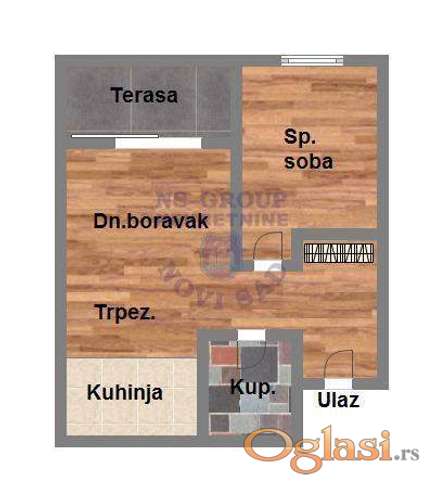Dvosoban stan u iygradnji sa PDV-om Telep