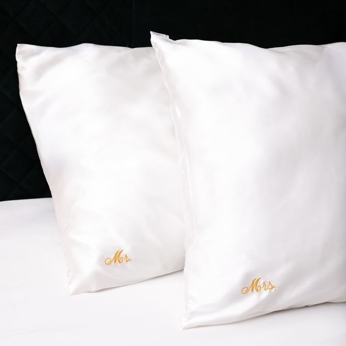 Silk Mladenački Set (Mr & Mrs Vezene Jastučnice)