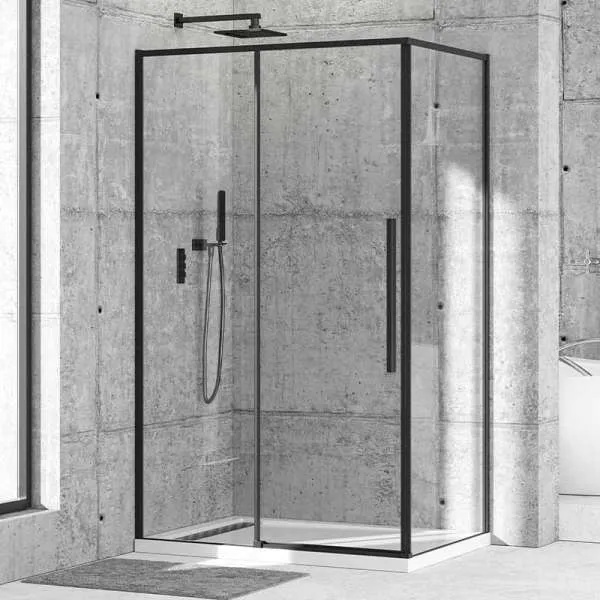 Tuš paravan Oto Black 80x100